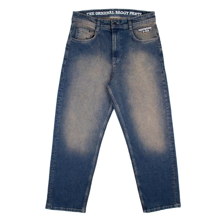 Pantaloni Homeboy Monster Blk Label Blu Sporco – Glad Store Genova ...